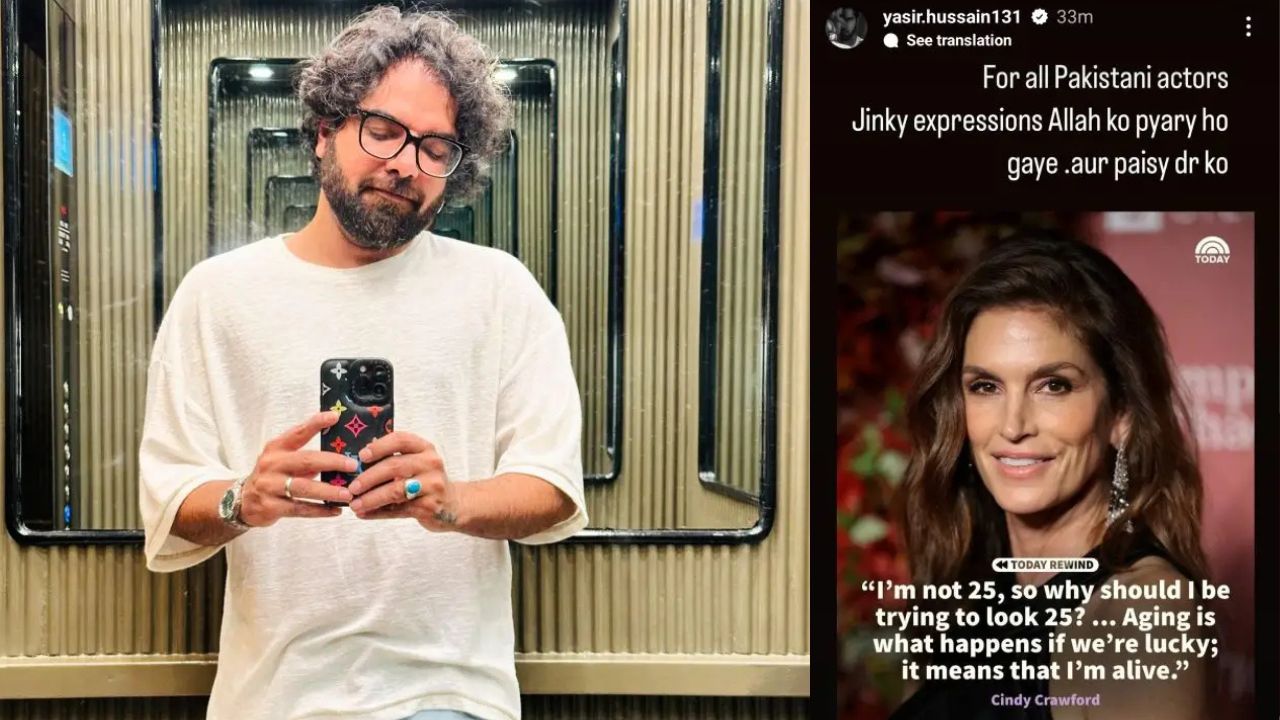 Yasir Hussain calls out botoxed Pakistani actors